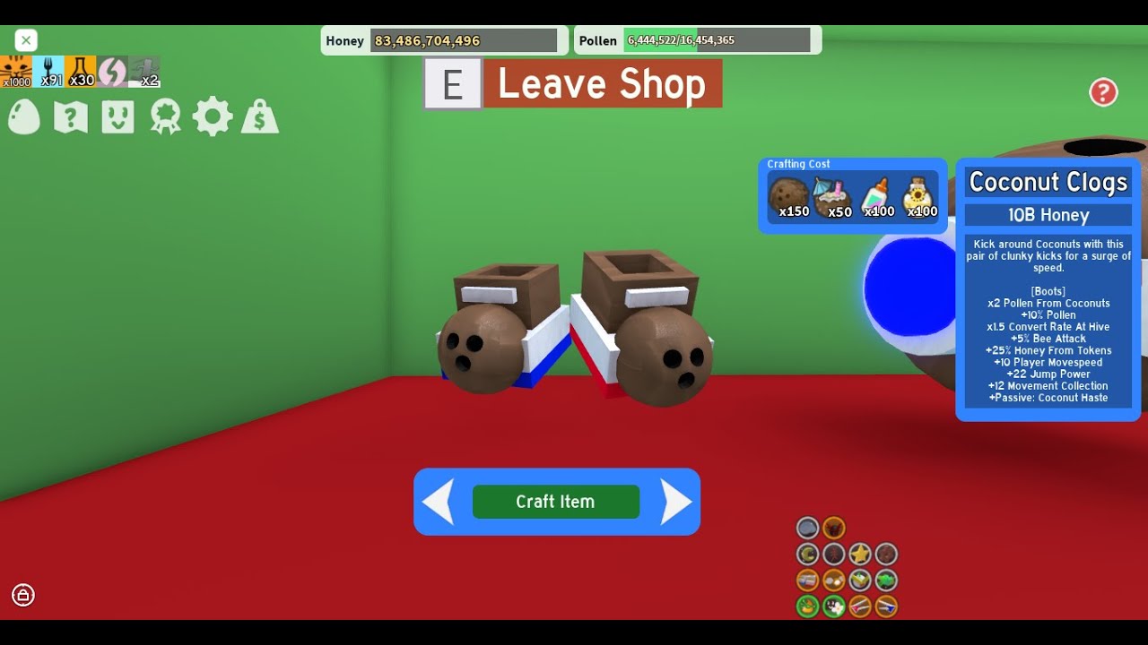 getting the coco clogs in Bee Swarm Simulator Roblox - YouTube