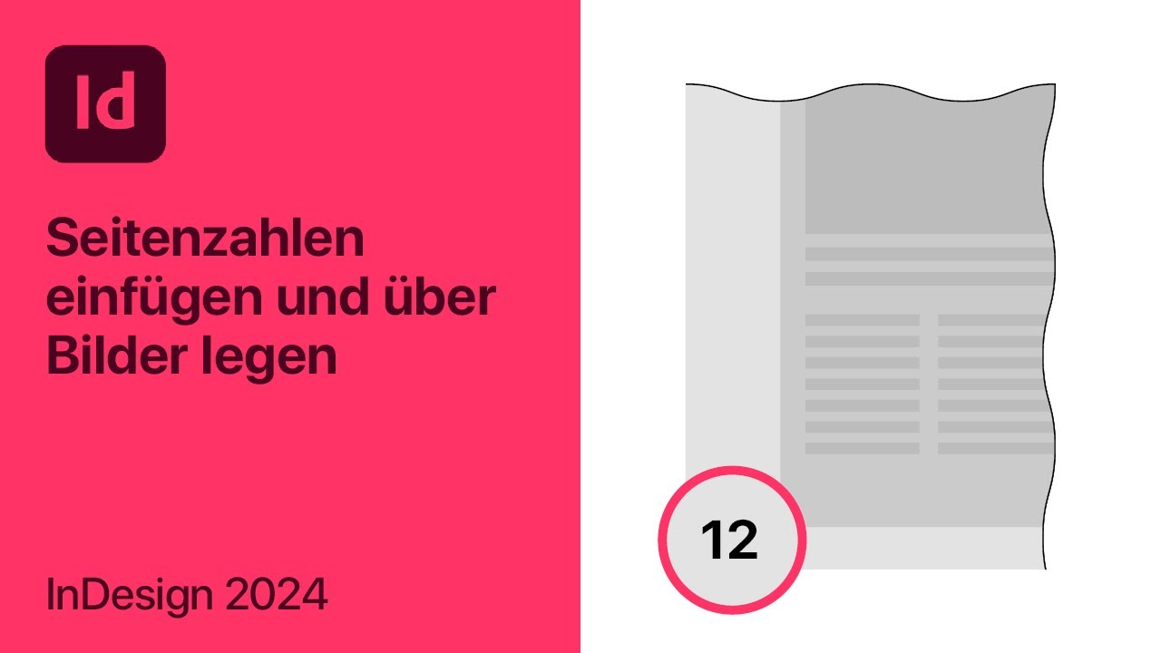 InDesign Seitenzahlen einfügen, formatieren, in Vordergrund stellen Tutorial – Adobe Creative ...