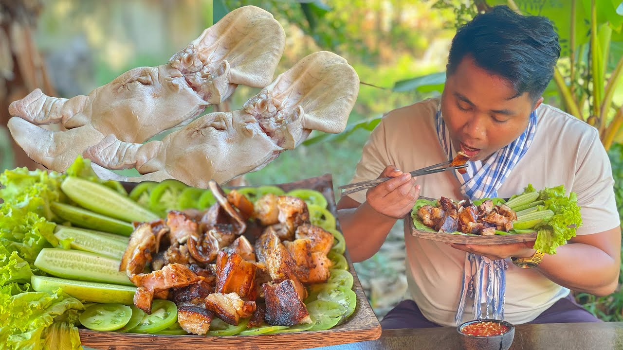Wow! Grilled Crispy Local Meat With Special Sauce Recipe - YouTube