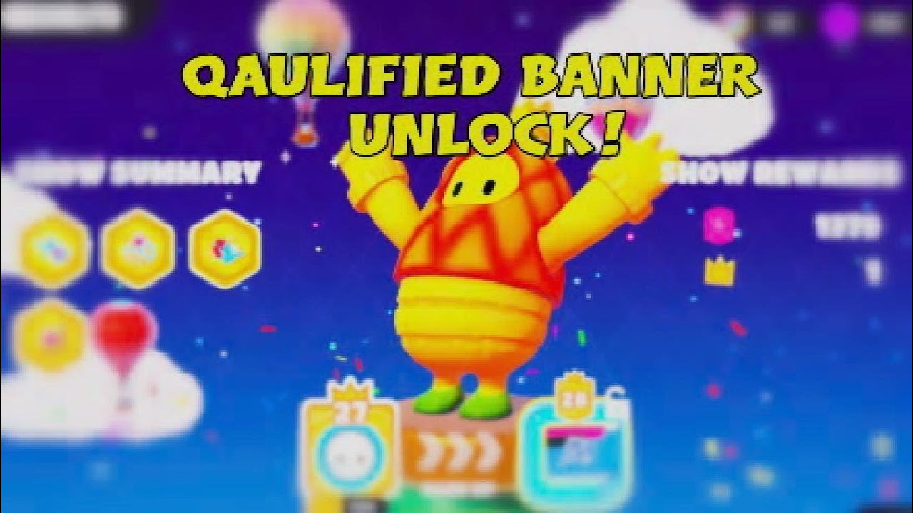 UNLOCKING THE QAULIFIED BANNER IN FALL GUYS! [+Full gold!] - YouTube