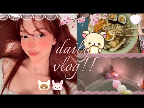 üniversite DÖNÜŞ alışverişi ve ramen aşkı 🍥🌸( ᴗ͈ˬᴗ͈)ഒ #vlog!!