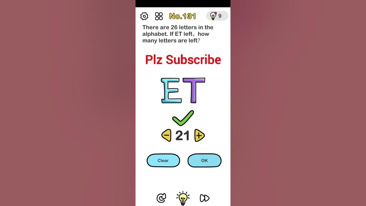 Brain Out Level 131 There Are 26 Letters In The Alphabet If ET Left brain-out-level-131-there-are-26-letters-in-the-alphabet-if-et-left