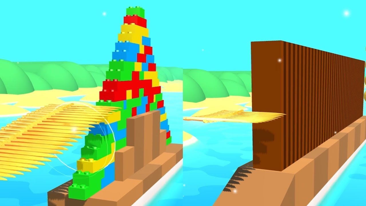 Flying Cut - Very Satisfying And Relaxing ASMR Game - YouTube