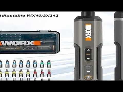 Worx 4V Mini Electrical Screwdriver Set WX242 WX241 WX240 Smart Cordless Electric Screwdrivers ...