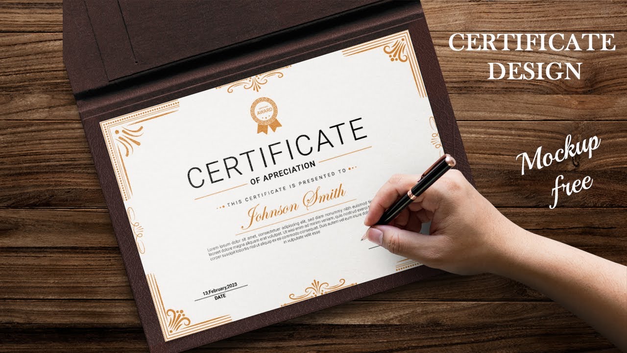 Certificate Design With Bangla Tutorial - YouTube