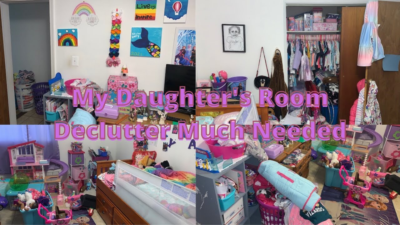 Two Day Declutter | Girl Room Much Needed Clean | Too Much Stuff - YouTube