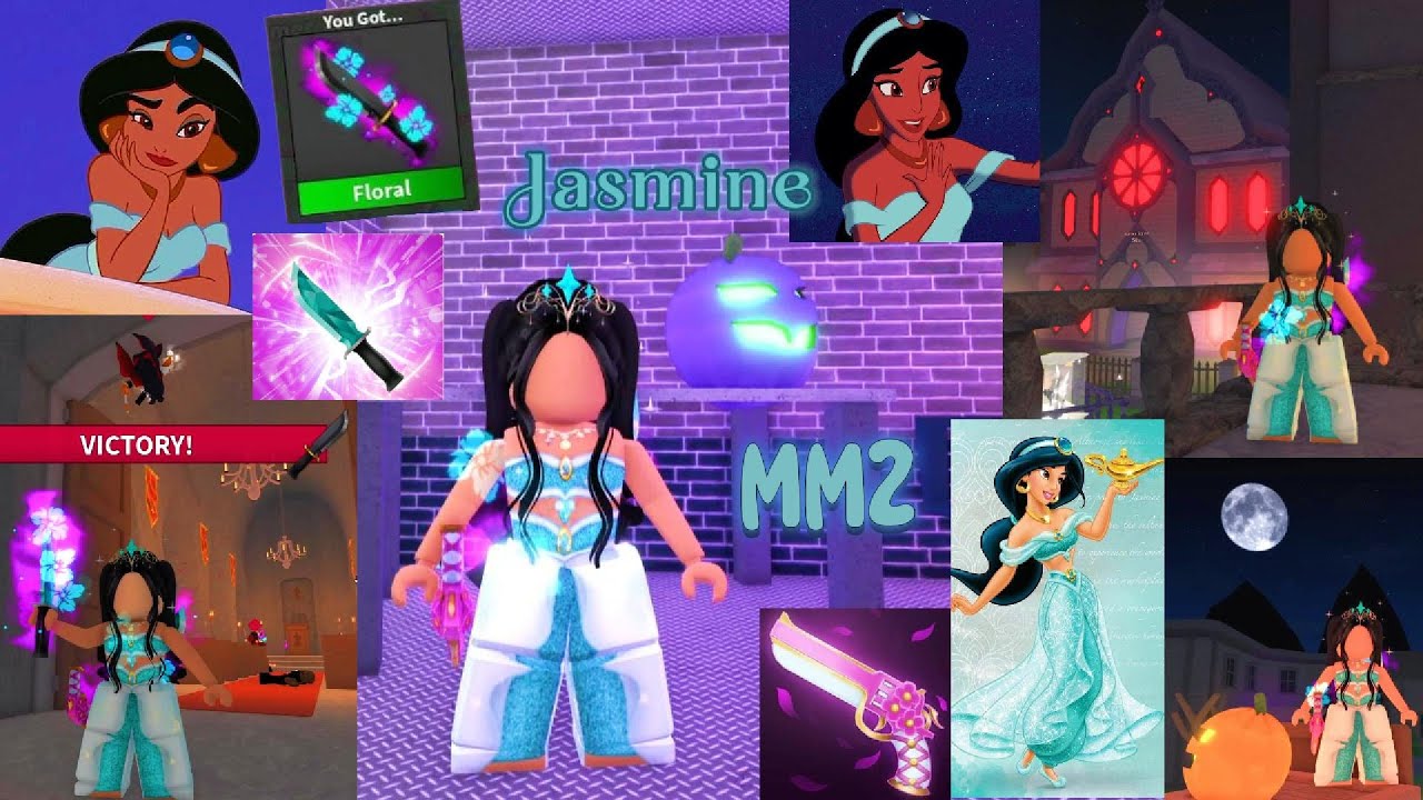 Playing MM2 as Princess Jasmine HALLOWEEN UPDATE 2024 🎃🏰🧛 GAMEPLAY ...