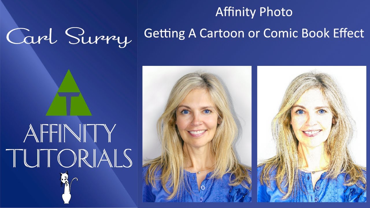 Affinity Photo – Getting A Cartoon or Comic Book Effect - YouTube