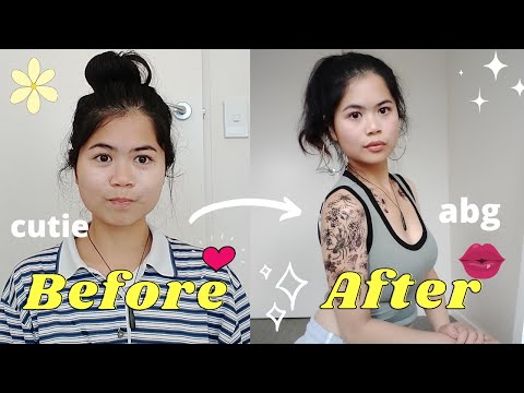 ABG (Asian baby girl) Transformation ✨ Cute Filipino girl to Baddie ✨ GRWM for Boba 😘