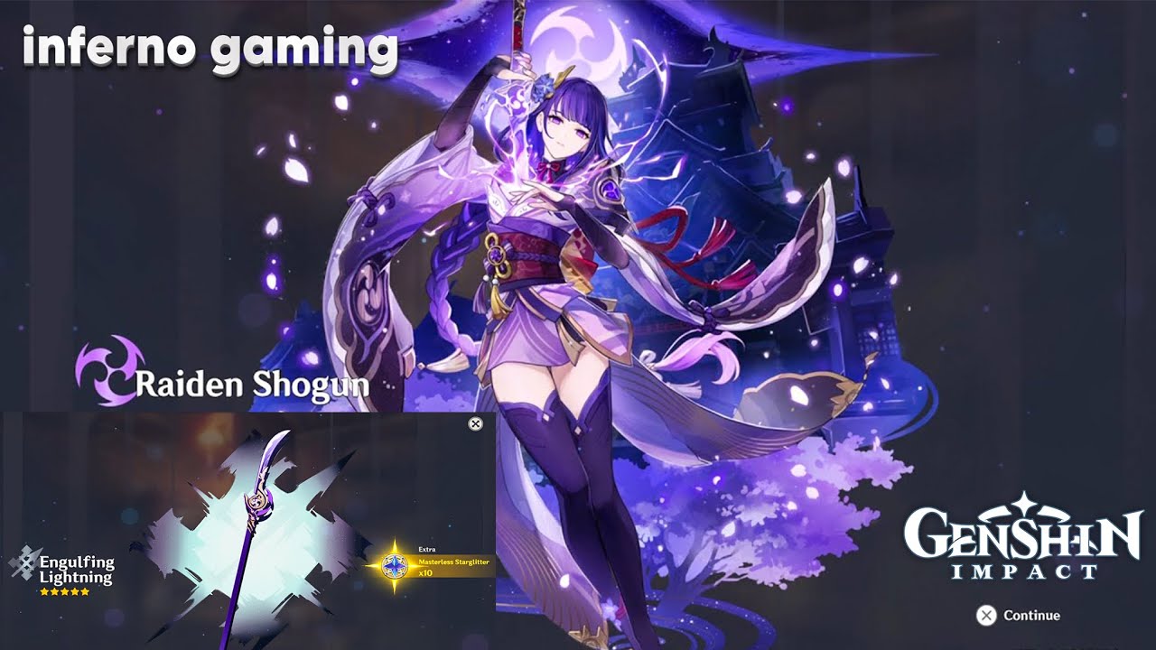 Raiden Shogun weapon pull | Genshin Impact | Inferno Gaming | Hindi ...