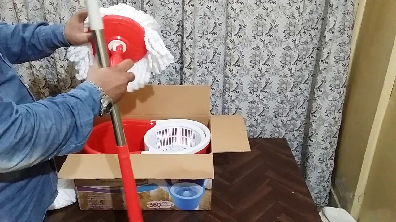 How to assemble and use royal spin mop - YouTube