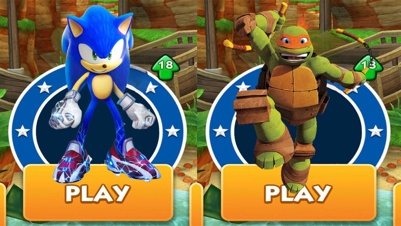 Sonic Dash vs Subway Ninja Turtles - Boscage Maze Sonic Prime defeat ...