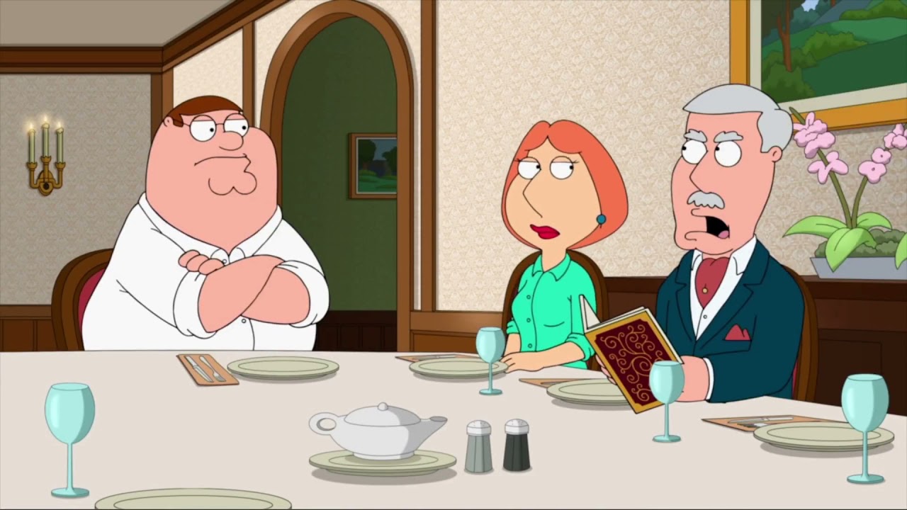 Family Guy | Peter Griffin at fancy restaurant - YouTube