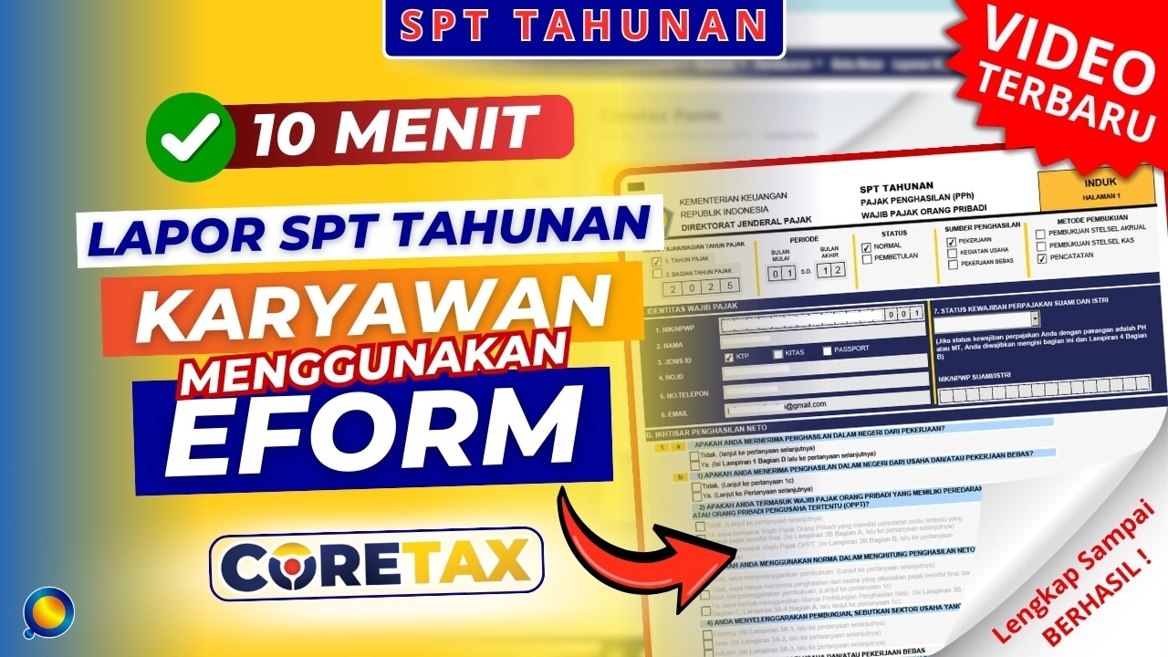 HANYA 10 MENIT! Cara Isi E-Form SPT Tahunan Karyawan Sampai Berhasil di ...