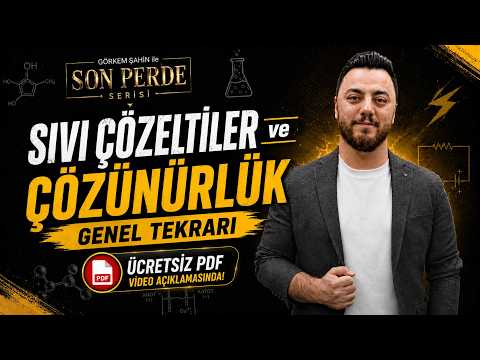 Sıvı Çözeltiler ve Çözünürlük Full Tekrar |2026 AYT SON PERDE