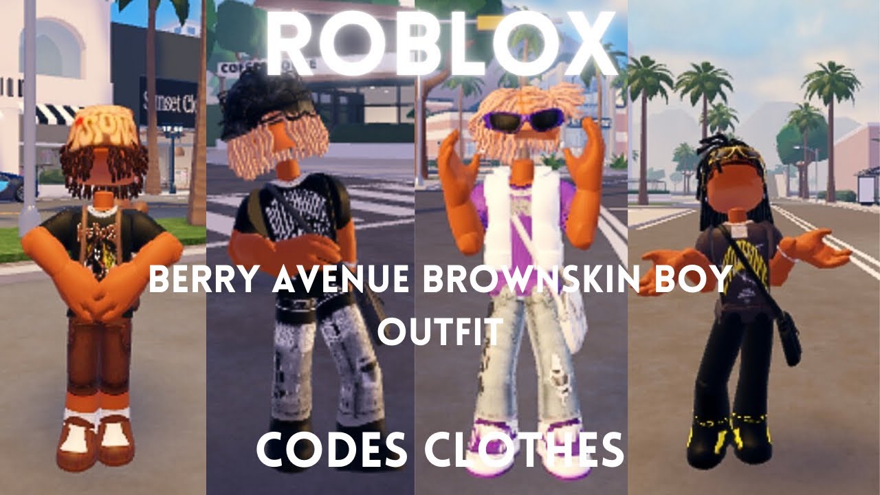 Roblox Berry Avenue Brownskin Boy Outfit Codes Clothes *Boy Drip* - YouTube