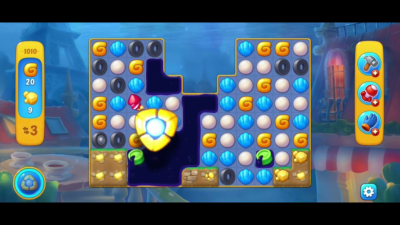 Fishdom gameplay level 1010 fail - YouTube