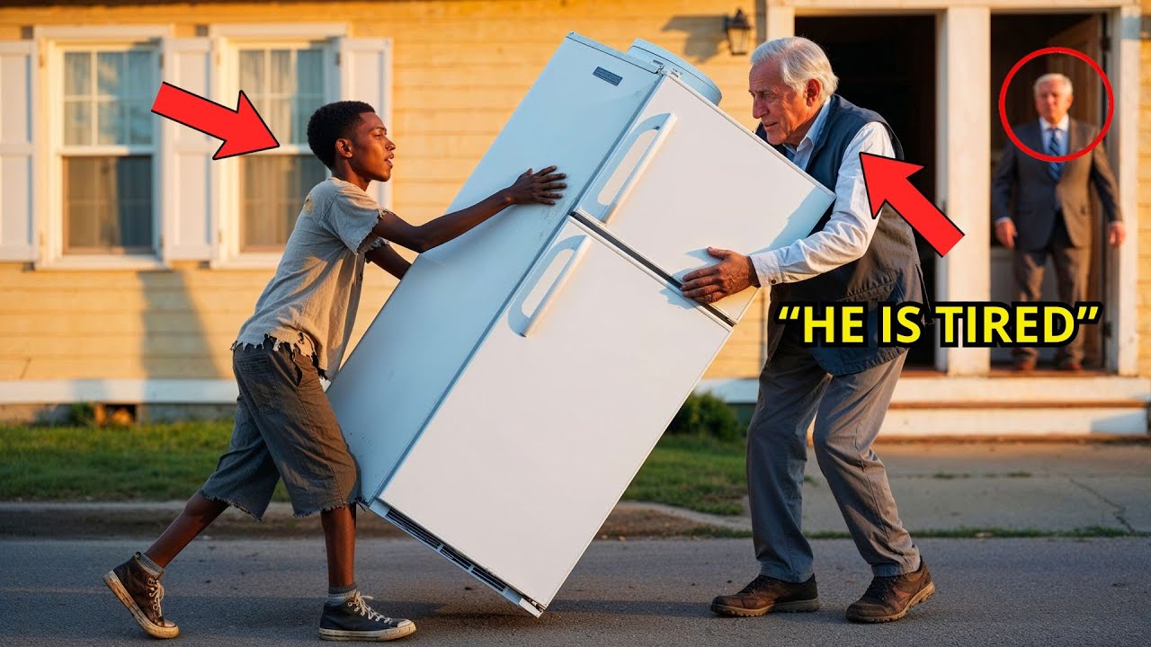 A Boy Helps Elderly Man Carry Fridge, Next Day a Luxury Car Stops at ...