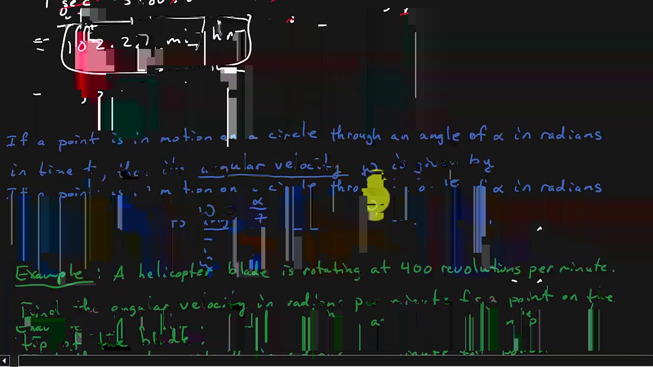 Trigonometry - Angular And Linear Velocity - YouTube