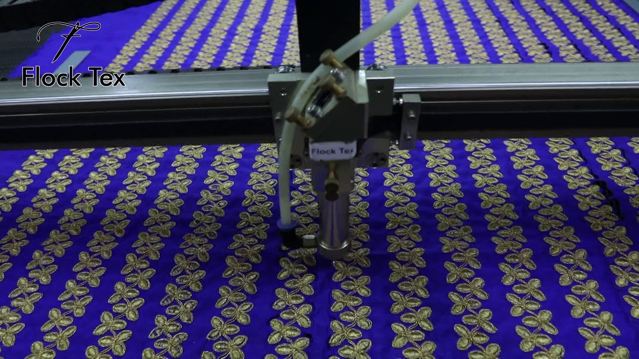 Flock Tex - Falcon (laser lace cutting machine). - YouTube