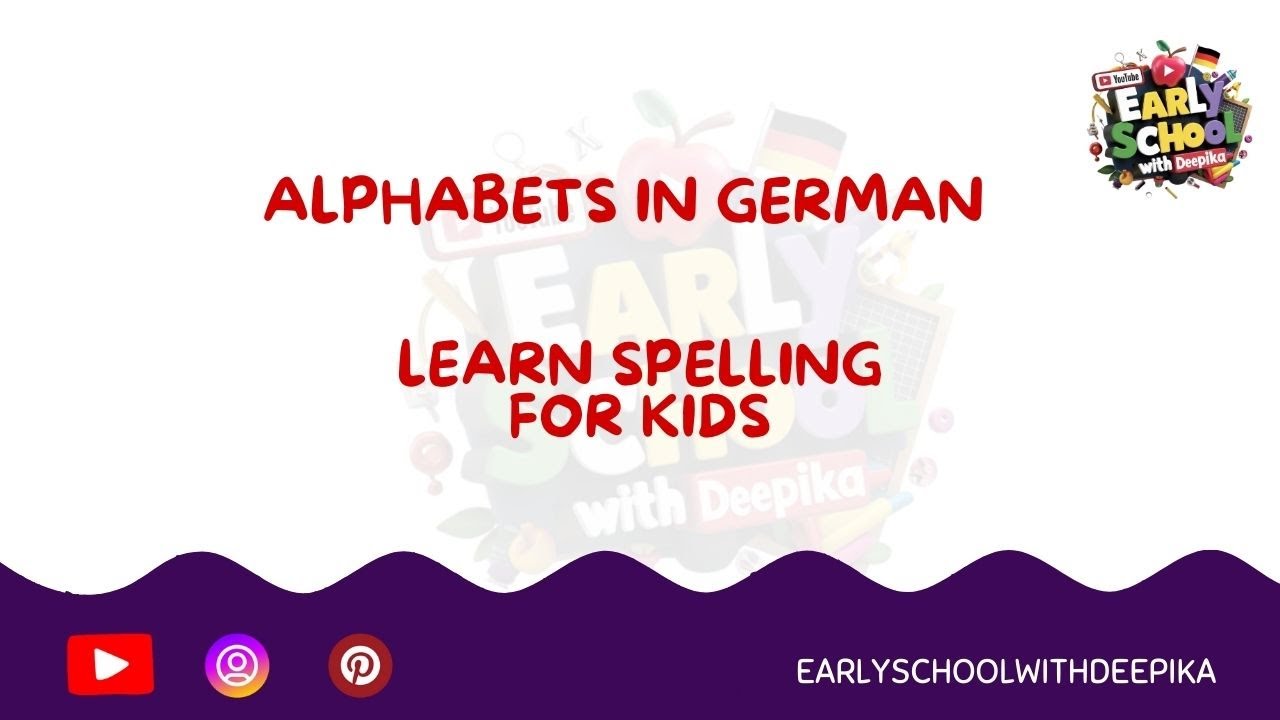 Lesson 18 - Learn GERMAN ALPHABETS in Just 3 Minutes - YouTube