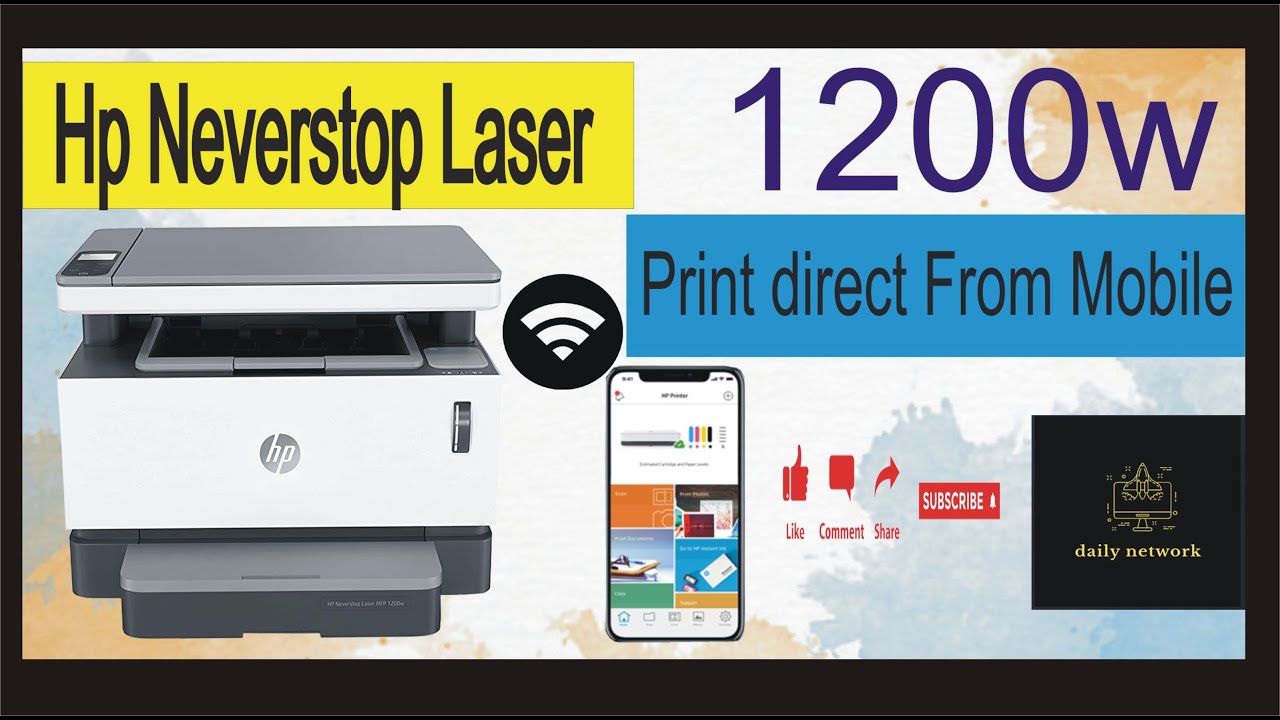 how to find Wi-Fi password in HP never stop printers - YouTube