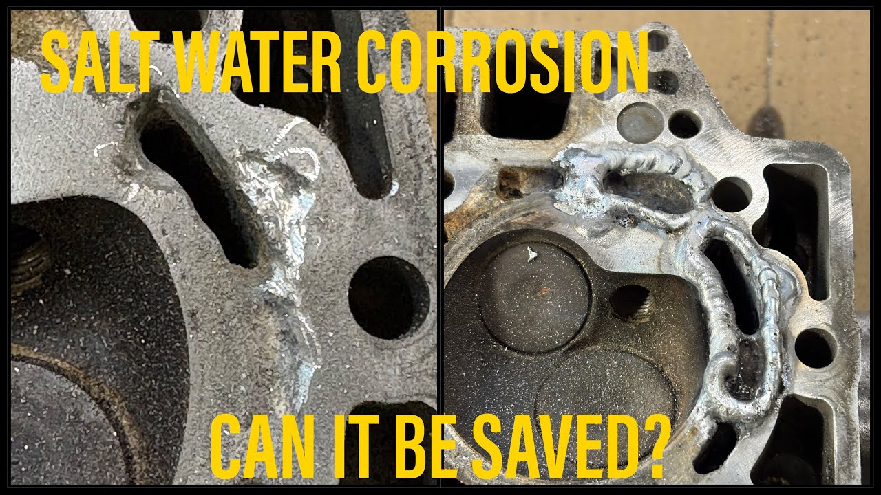 Can I save this “Low Hour” 05’ Yamaha 50hp?! | Welding corroded water ...