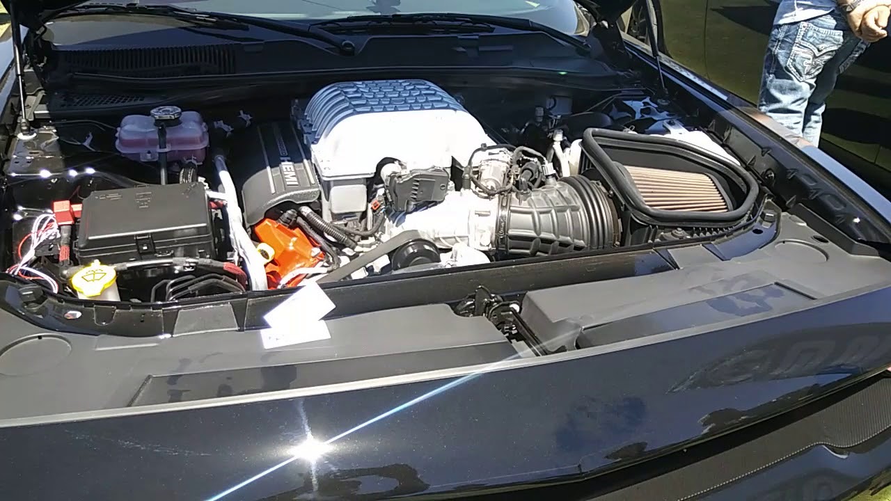 Dodge demon engine revving amazing sound at cars&coffee modesto, CA ...