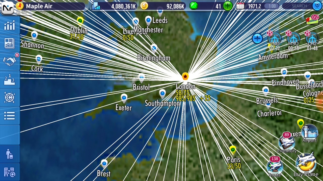 Air Tycoon Online 3 Episode 31 New Routes - YouTube