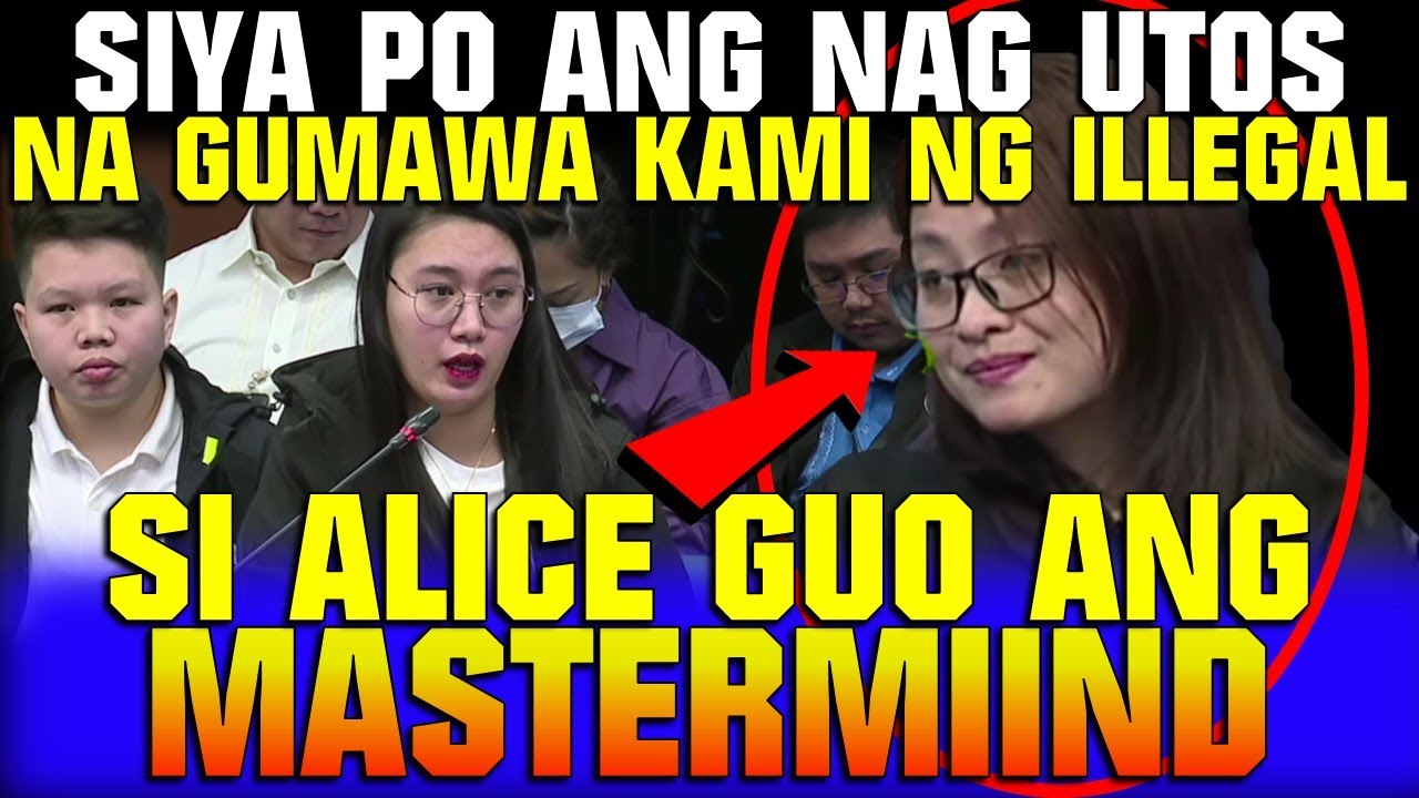 ALICE GUO ITINURONG MASTERMIND NG MGA TAUHAN! SYA PALA ANG NAGUTOS NA ...