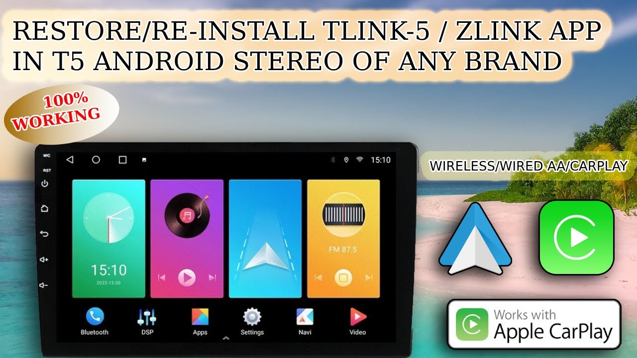 “How to Install or Reactivate Tlink5 / Zlink App on Android Car Stereo ...