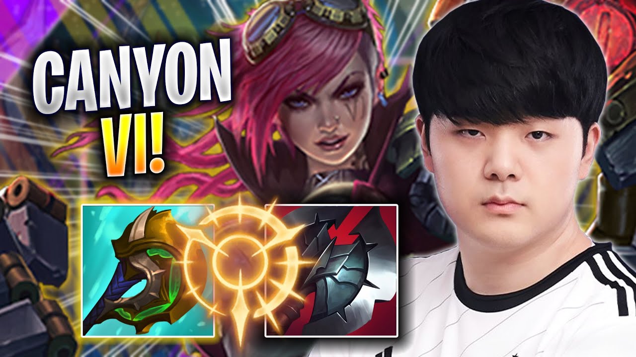 CANYON PERFECT GAME WITH VI! - DK Canyon Plays Vi JUNGLE vs Graves ...