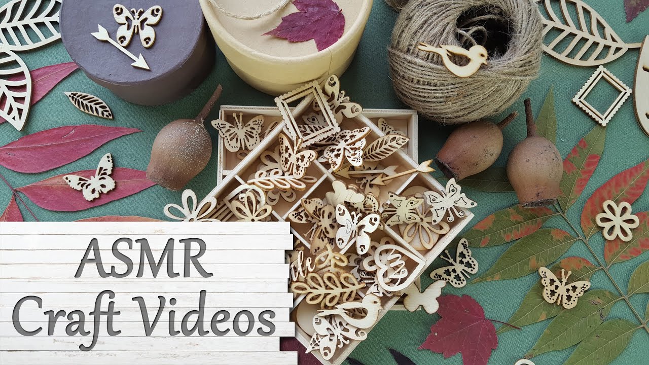 ASMR unpacking craft supplies - YouTube
