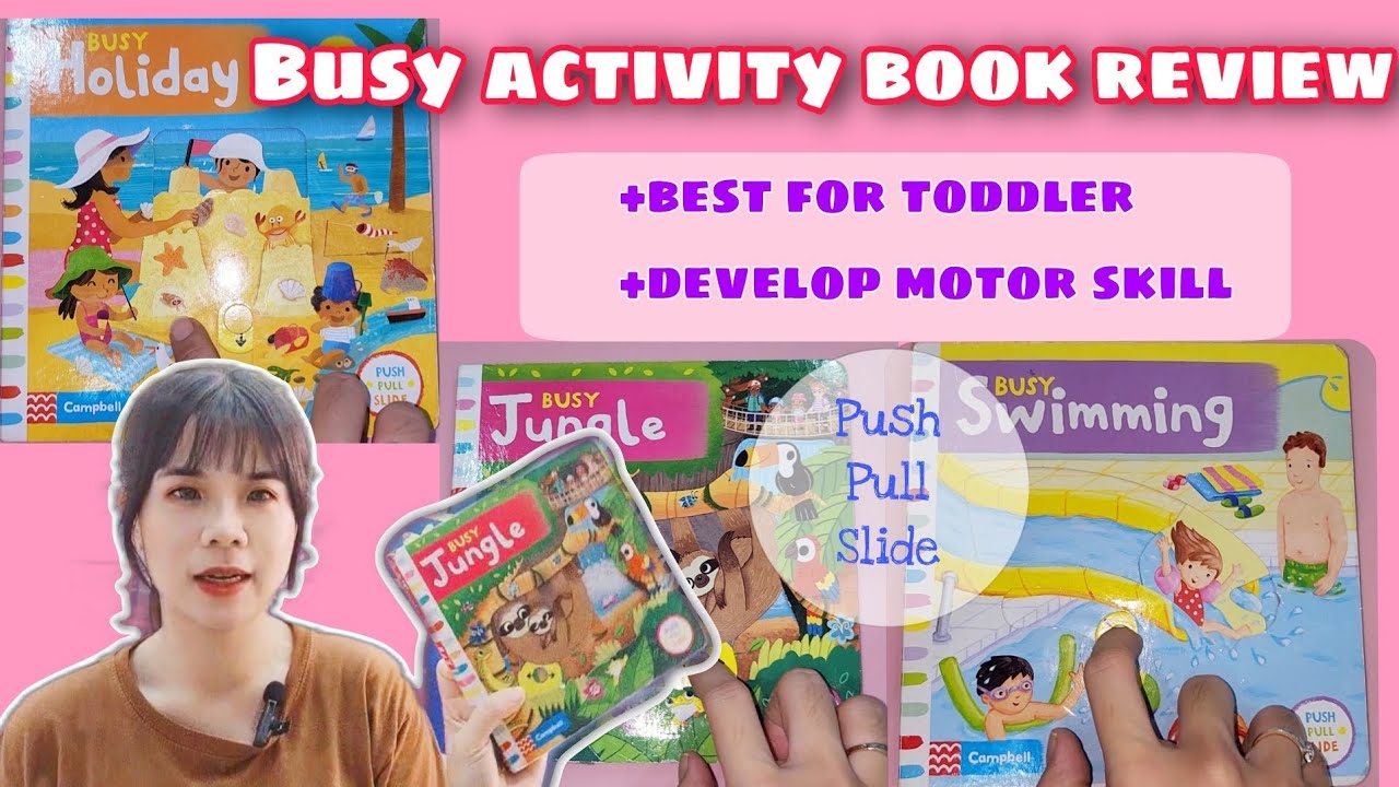 CAMPBELL PUSH PULL SLIDE BUSY BOOK - REVIEW BUKU TEBAL ANAK - YouTube