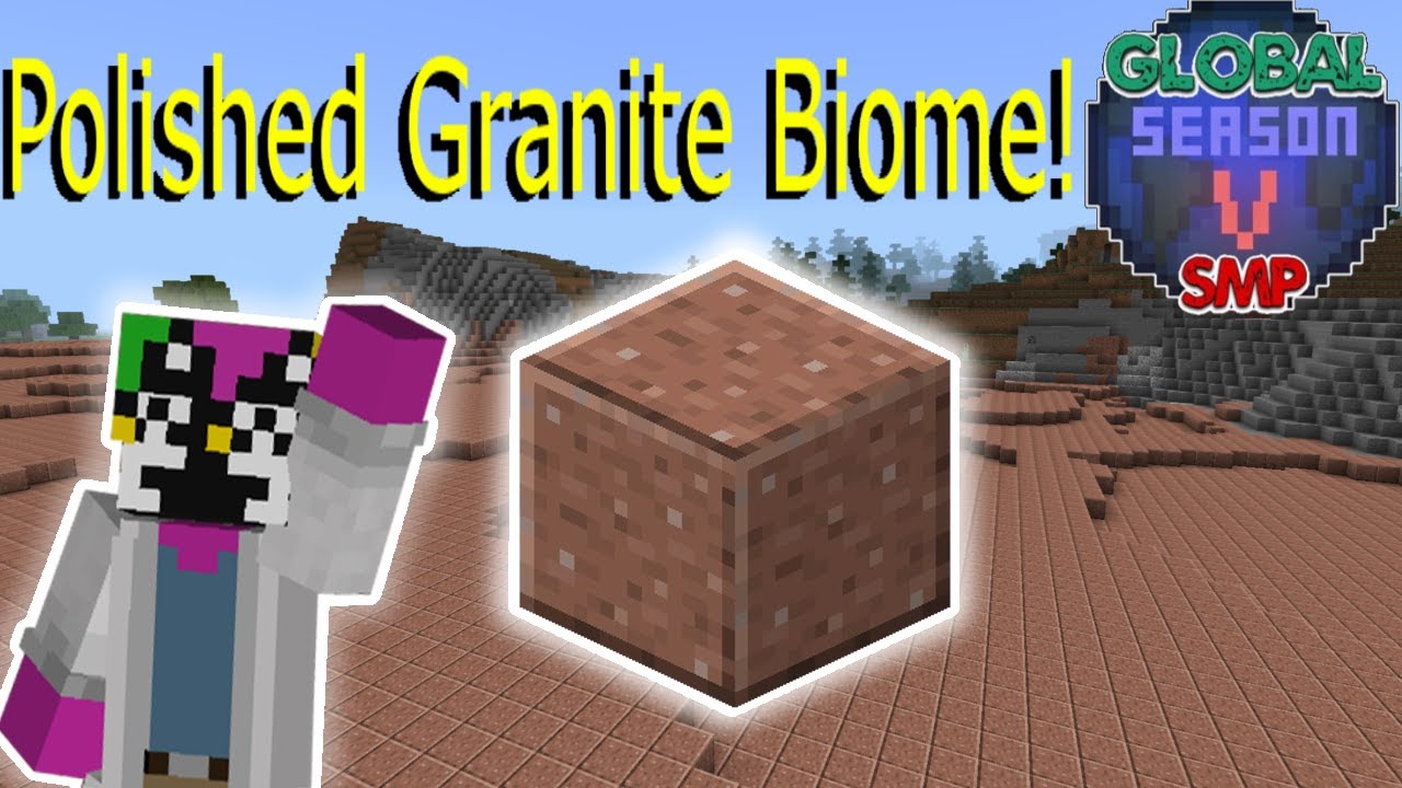 Global SMP S5 Ep12 I Made a Polished Granite Biome in Minecraft ...
