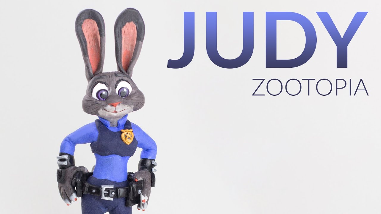 JUDY HOPPS (Zootopia) – Polymer Clay Tutorial - YouTube