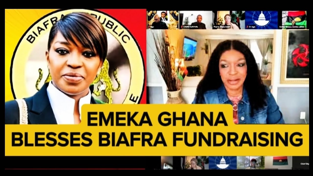 MAZI EMEKA GHANA BLESSES BIAFRA FUNDRAISING, PRAISES DR NGOZI ORABUEZE ...