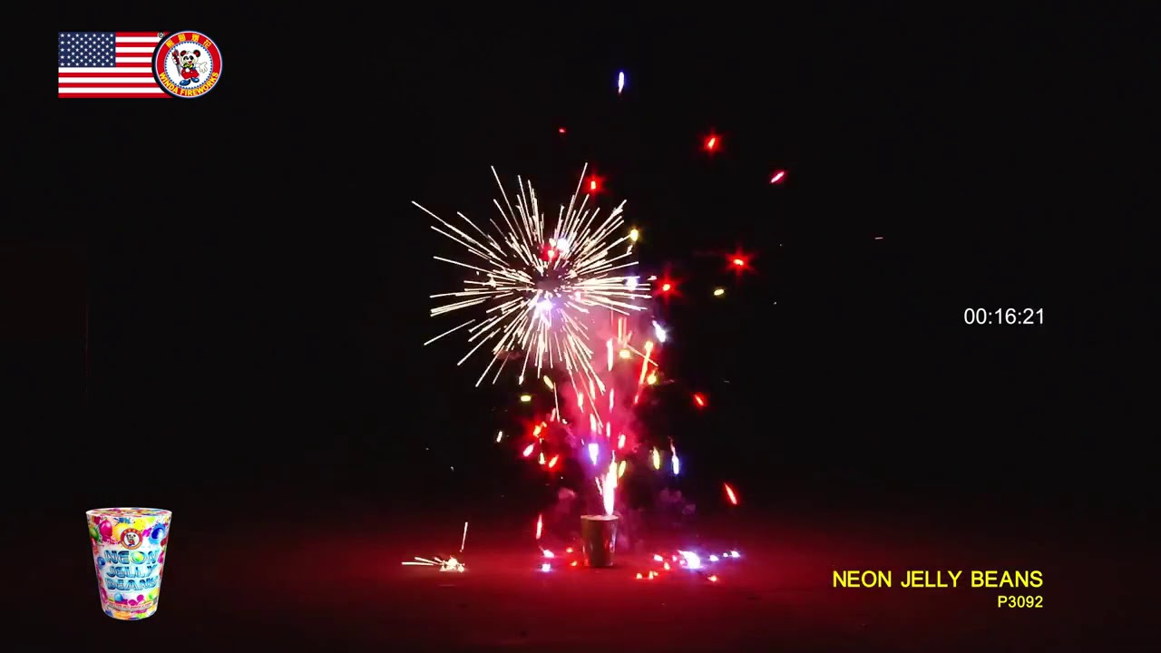 Neon Jelly Beans by Winda Fireworks - YouTube