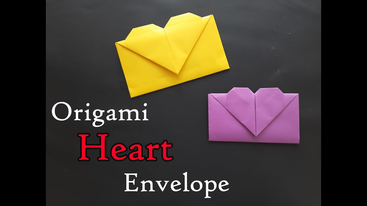 Origami Heart Envelope | Easy Paper Craft | How to Make a Paper Heart ...