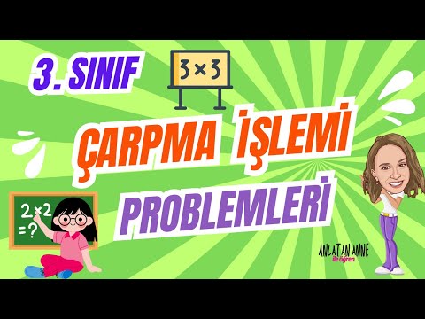 3. Sınıf - Çarpma İşlemi Problemleri - Konu Anlatımı / Örnek Soru Çözümleri #matematik #ilkokul