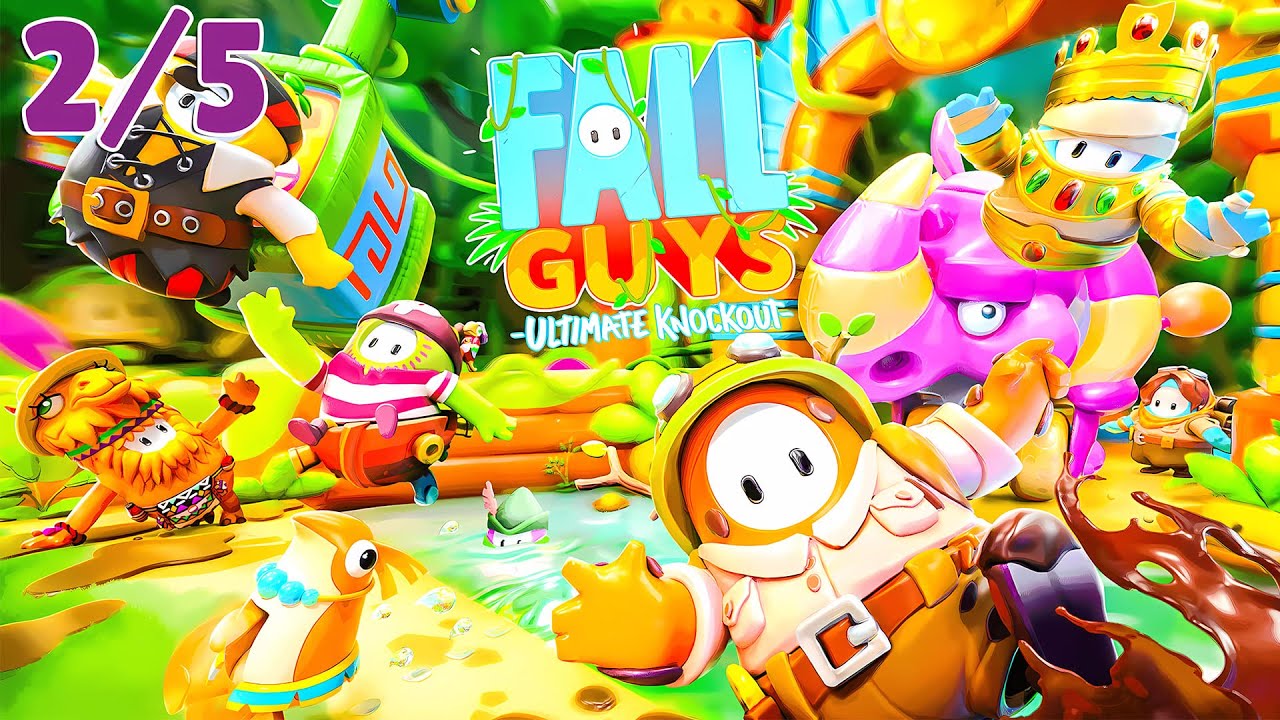 FALL GUYS OG SEASON 5 - Playthrough No Commentary - PART 2/5 - YouTube