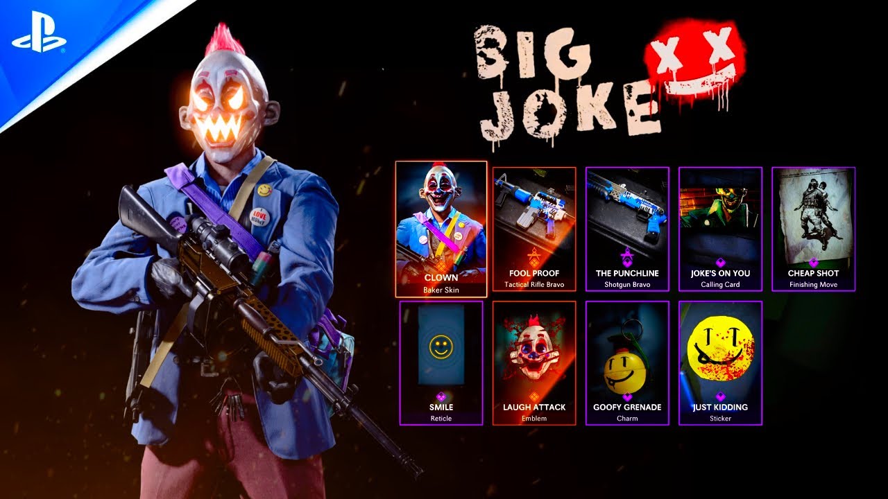 BIG JOKE OPERATOR BUNDLE FT CLOWN BAKER SKIN FOR BLACK OPS COLD WAR ...