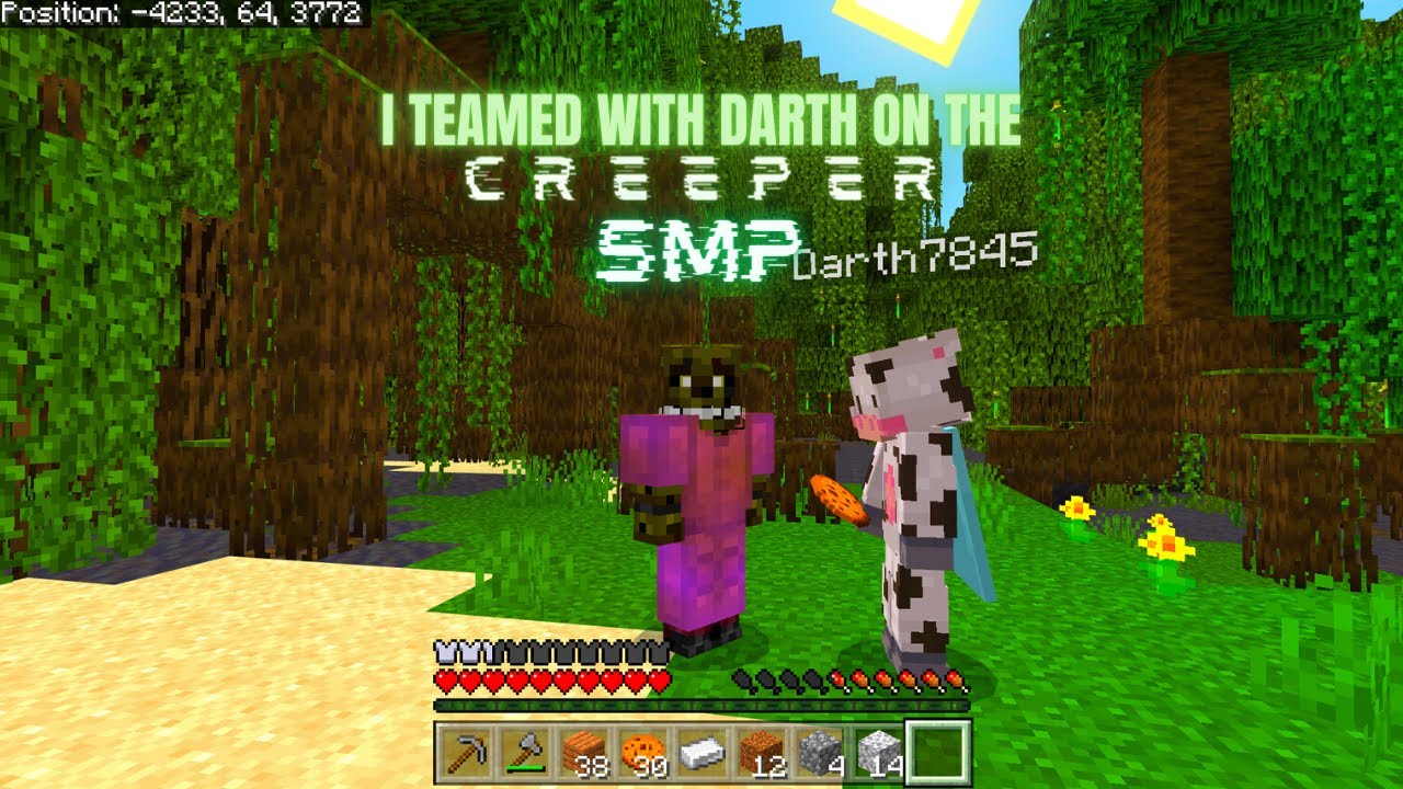 I teamed with DARTH on the CREEPER SMP! - YouTube