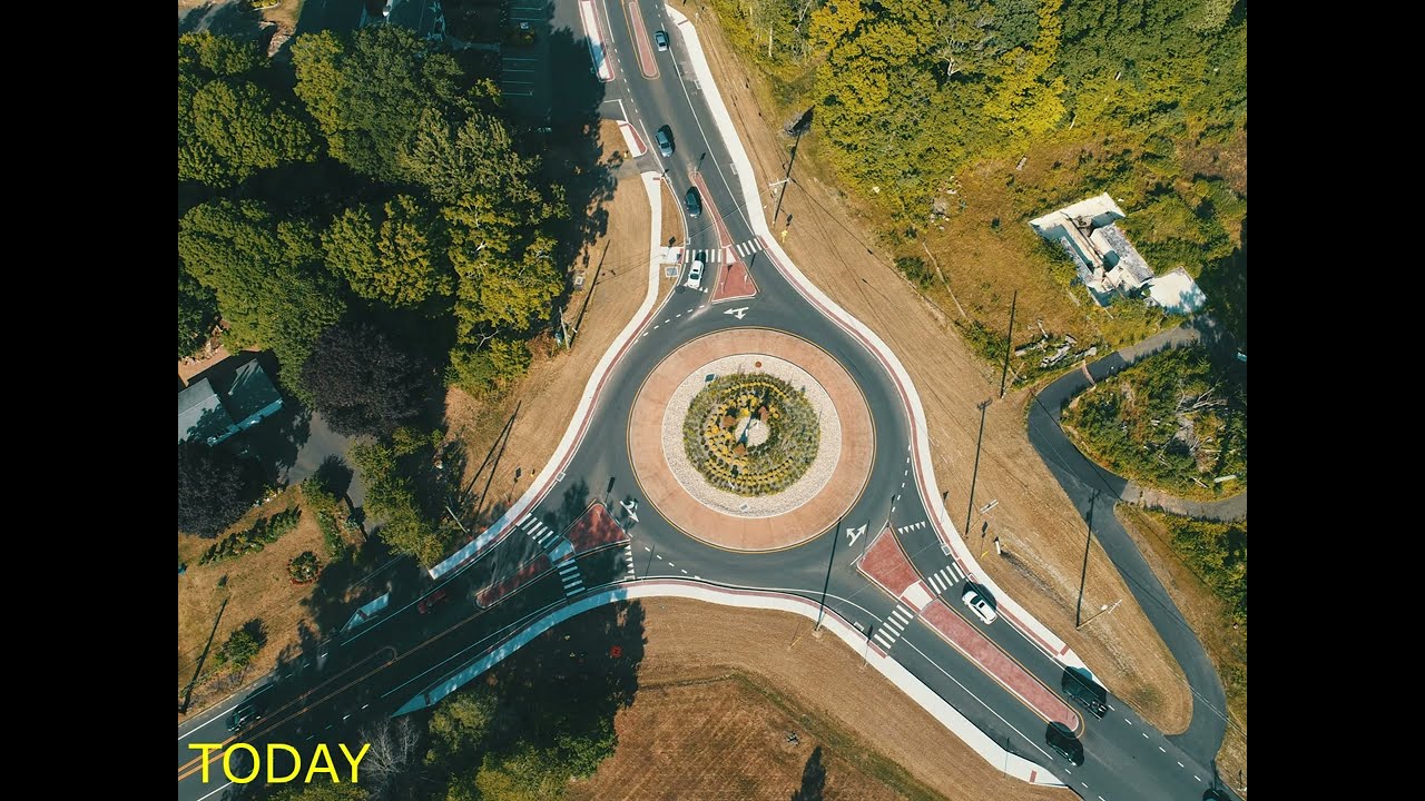 National Roundabout Week 2022 | Modern Roundabout, Route 1 & Route 22, Guilford, CT - YouTube