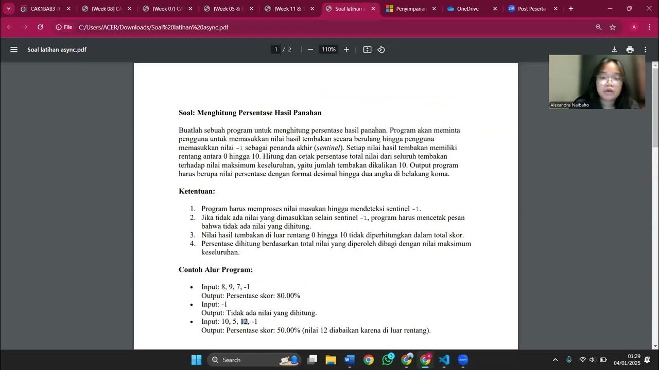 TUGAS PERKULIAHAN ASYNC WEEK 14 & 15 ALPRO - YouTube