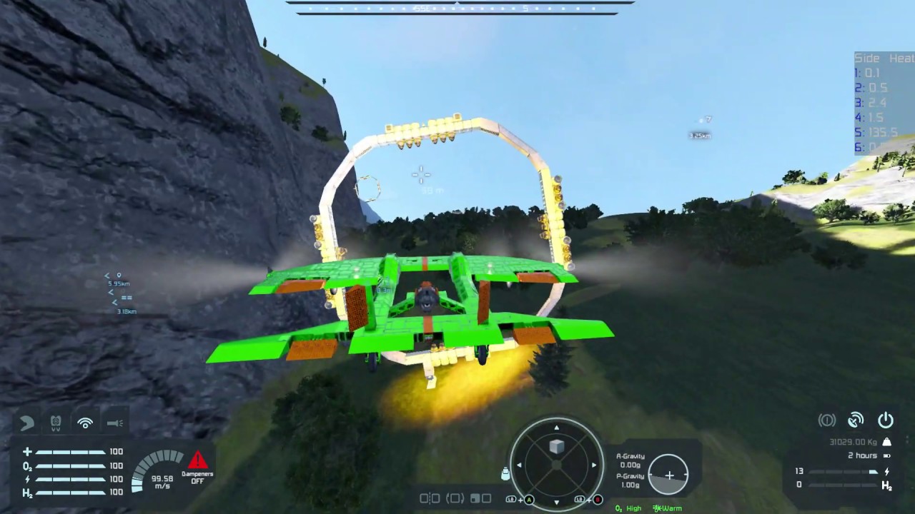 Space Engineers Aerodynamics + Drag Plane Race Track Round 27 (no gyros ...