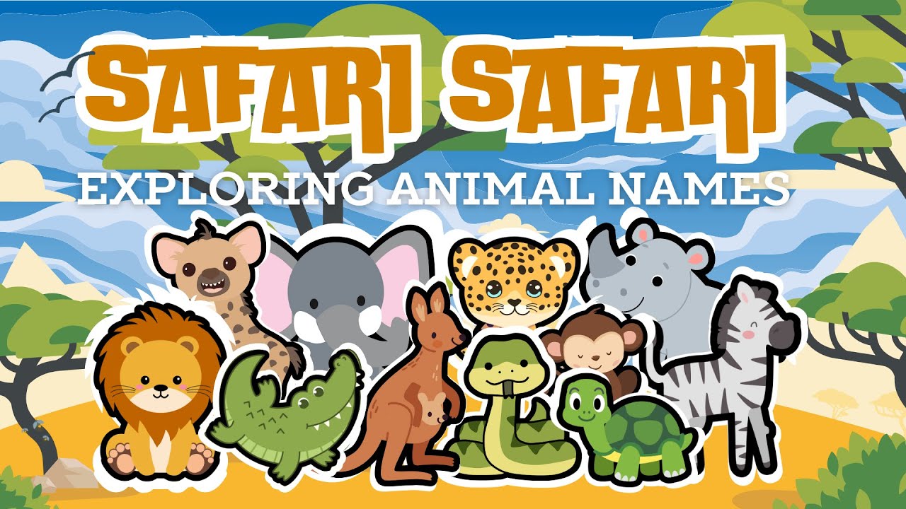ANIMAL NAMES | Videos for Kids and Toddlers | Animal Names & Sounds ...