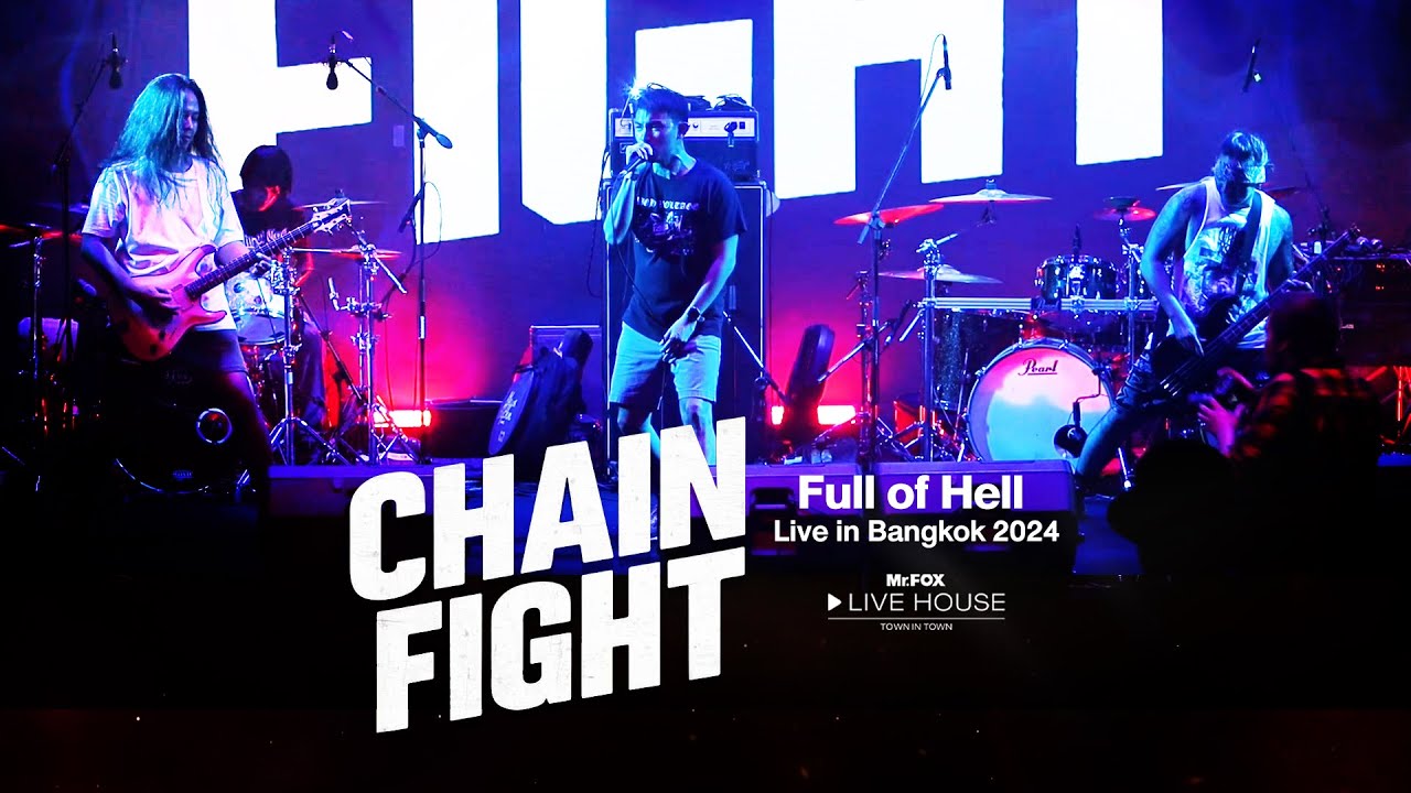 Chain fight - Full of Hell Live in Bangkok 2024 @Mr.FOX Live House ...