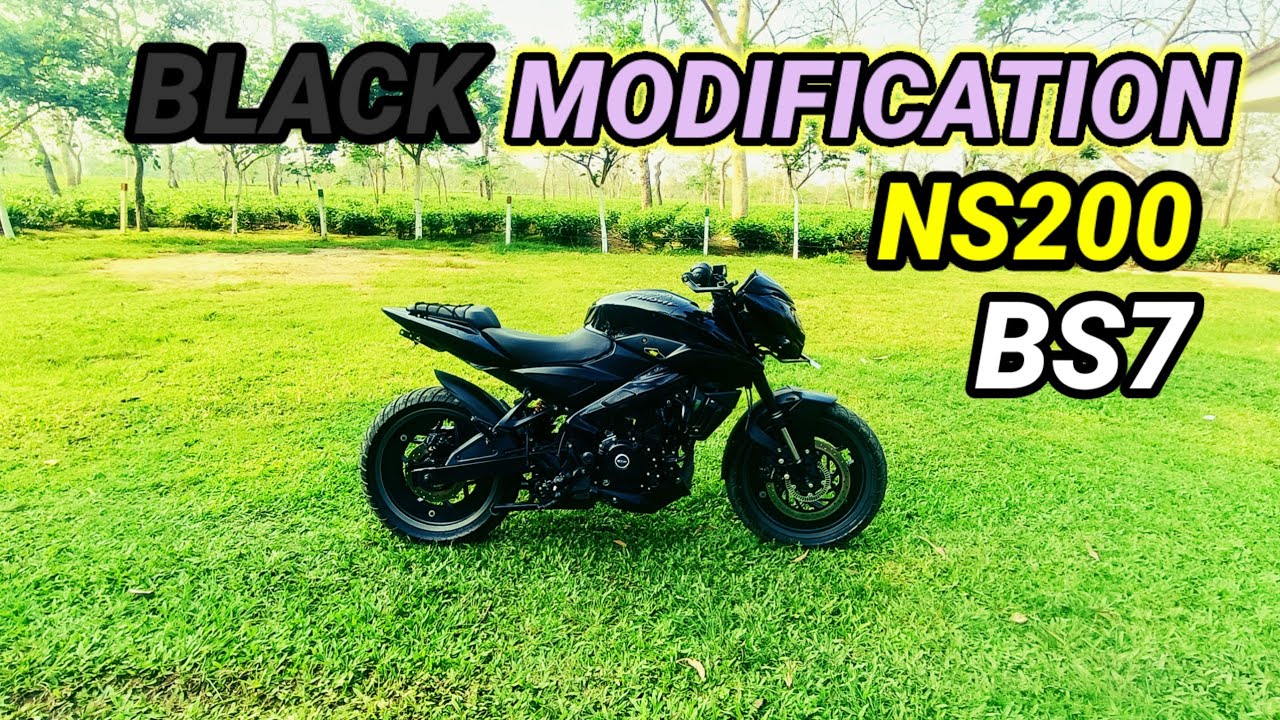 BLACK MODIFICATION NS200BS7 🖤 ️‍🔥 MOST MODIFIED IN MY NS200 BS7 - YouTube
