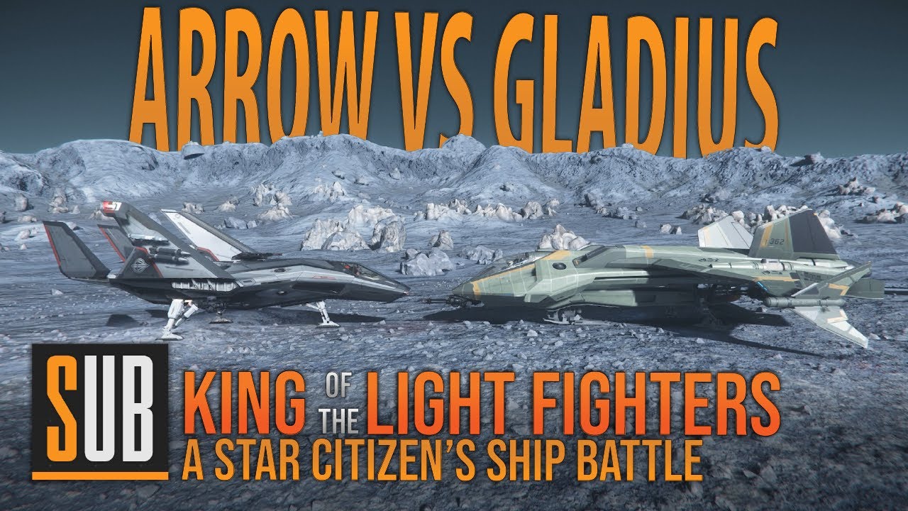 Aegis Gladius vs Anvil Arrow | A Star Citizen's Ship Battle | Alpha 3.8 ...
